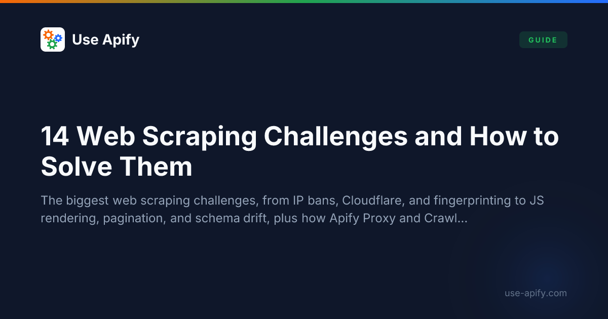 The 11 Biggest Web Scraping Challenges (and How Apify Solves Them ...